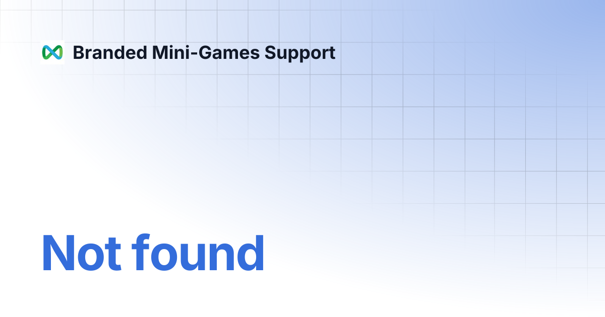 No Leaderboard | Branded Mini-Games Support